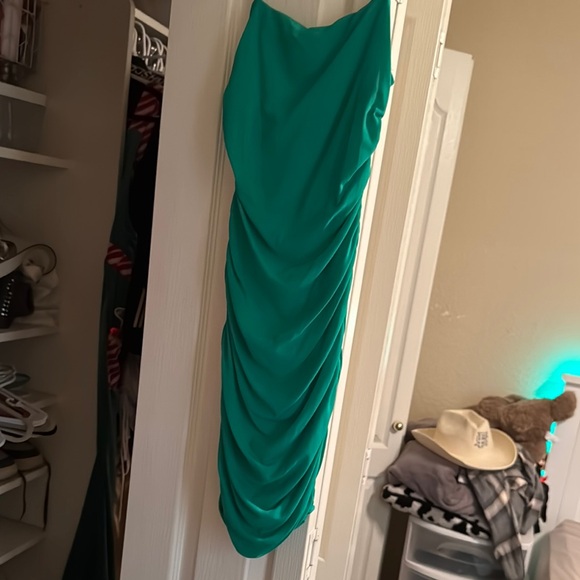 Hello Molly | Dresses | Hello Molly Teal Strapless Prom Dress | Poshmark